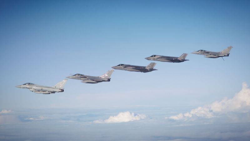 RAF Typhoons simulate base attack response with Nato allies